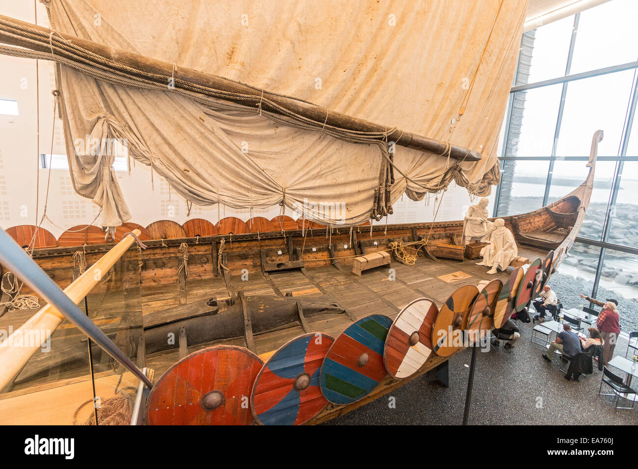 Viking World near Reykjavik, Iceland, has on permanent display the ...