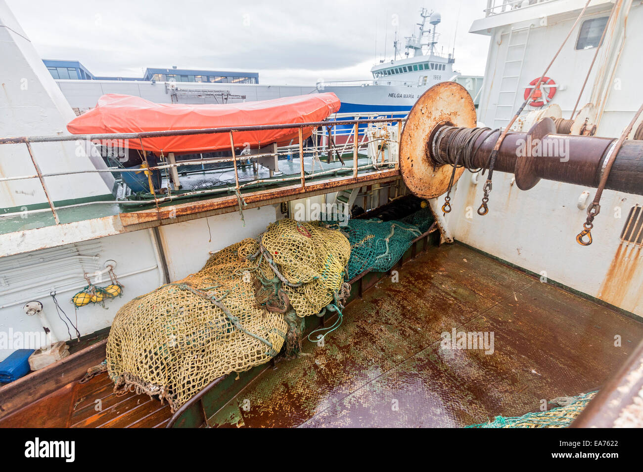 Commercial Fishing Boat Deck