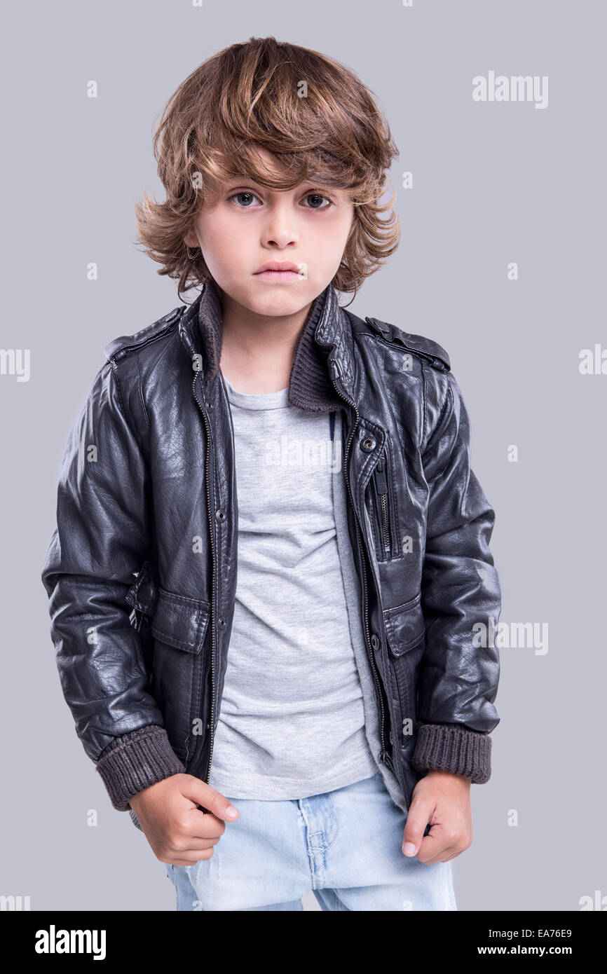 Kid wearing jacket hi-res stock photography and images - Alamy