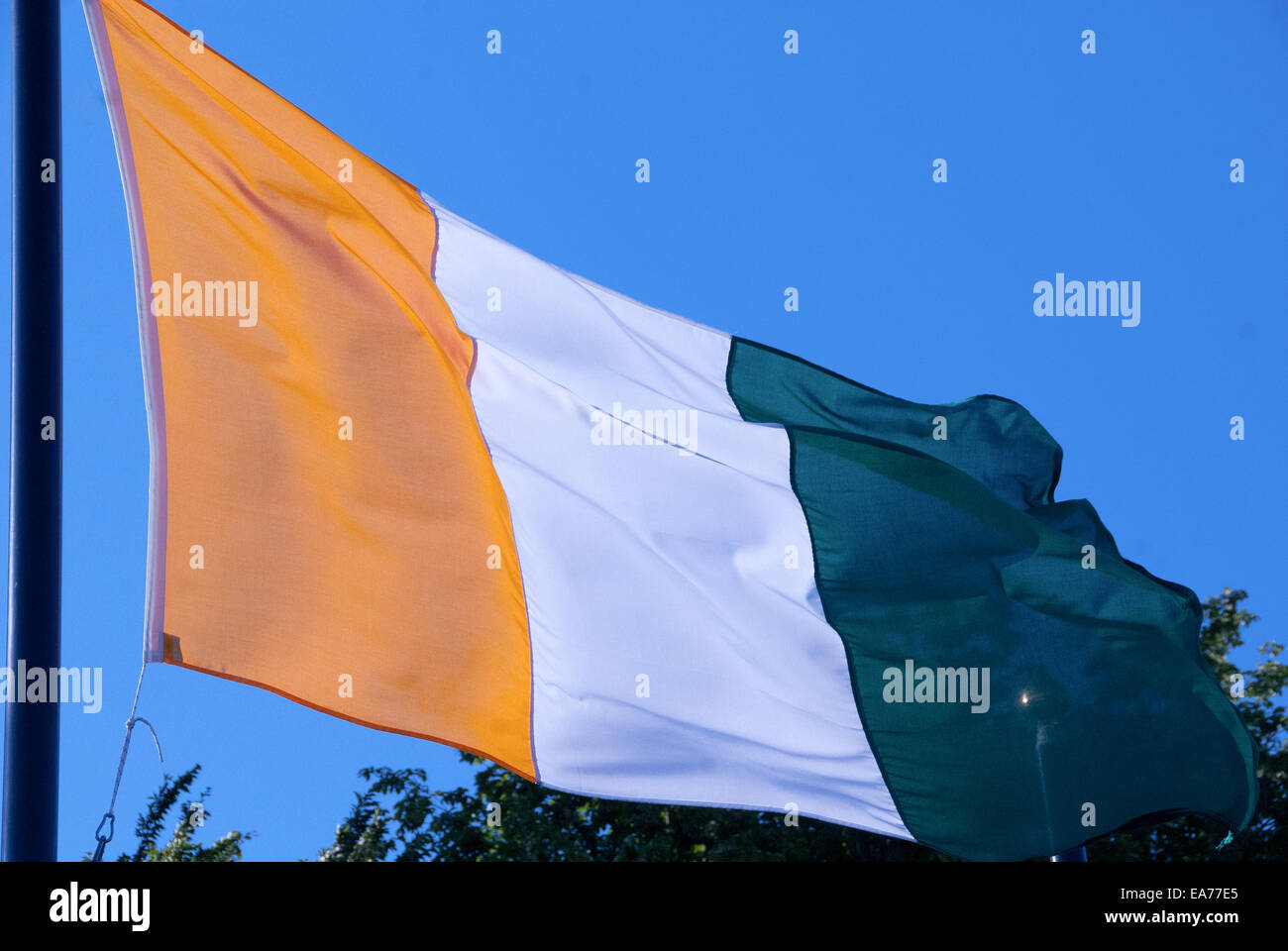 ivory coast flag Stock Photo - Alamy
