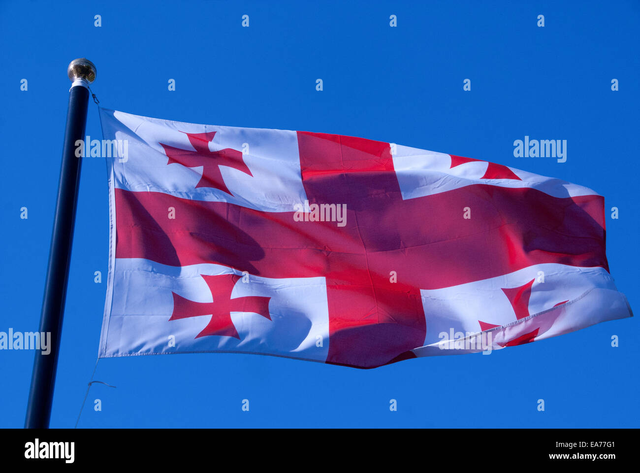 Georgia flag hi-res stock photography and images - Alamy