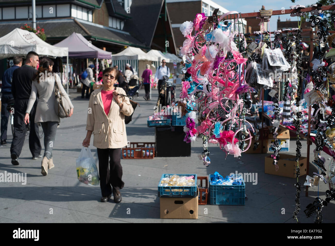 London Acton local high street shopping UK W3 Stock Photo - Alamy