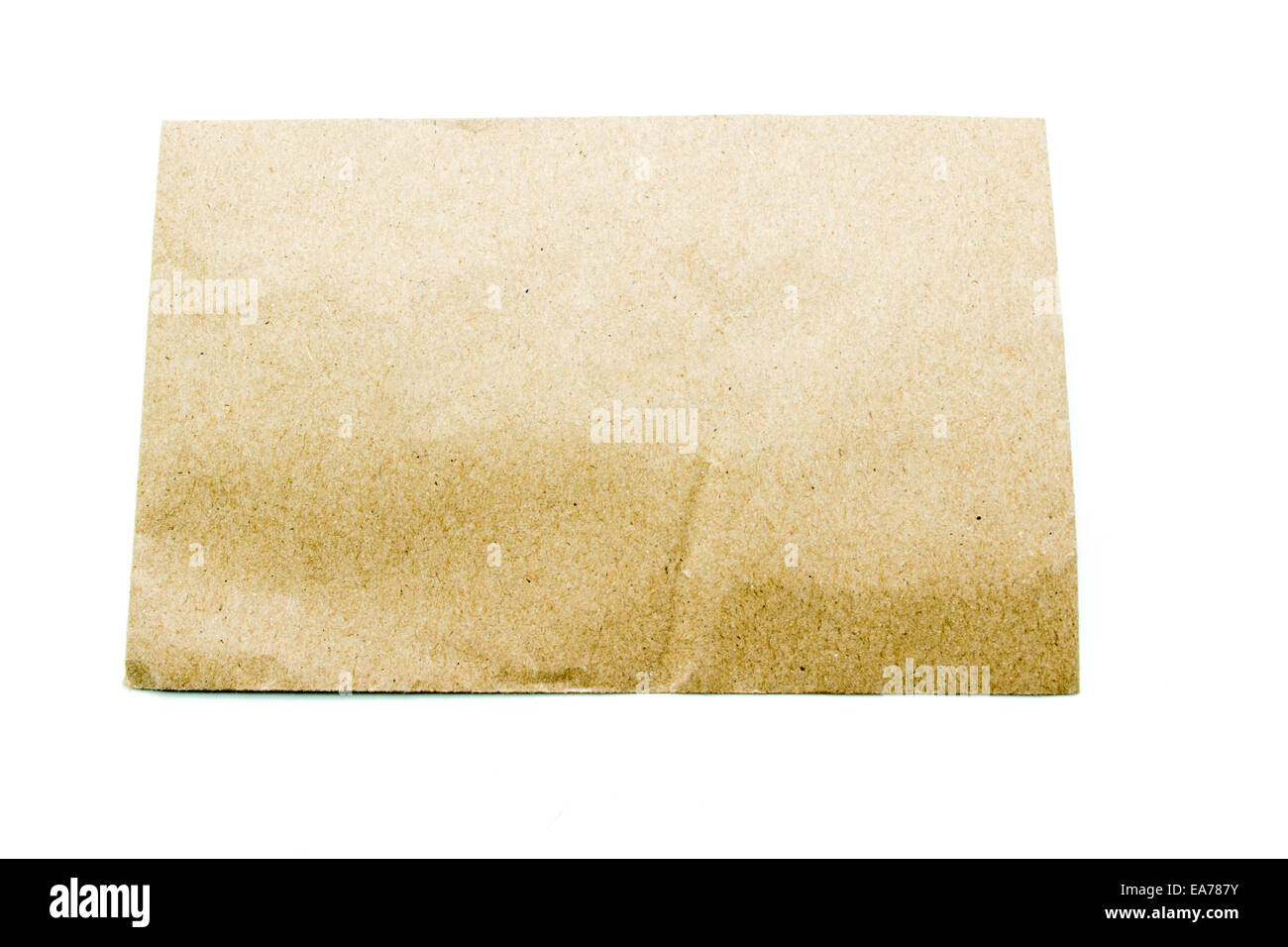 Brown document Envelope Isolated On White Background Stock Photo - Alamy