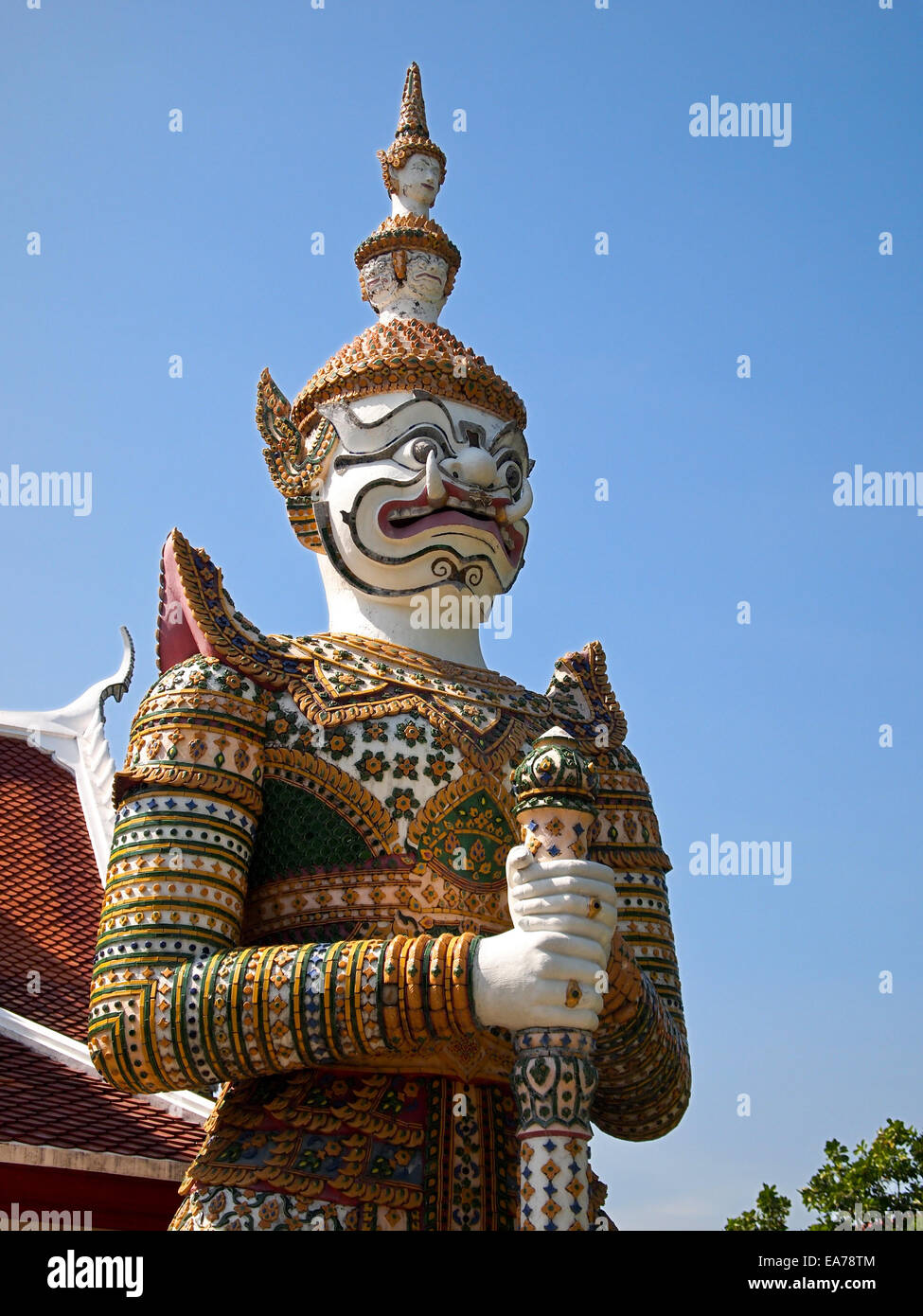 Protection God - Temple of Emerald Buddha, Bangkok, Thailand Stock ...
