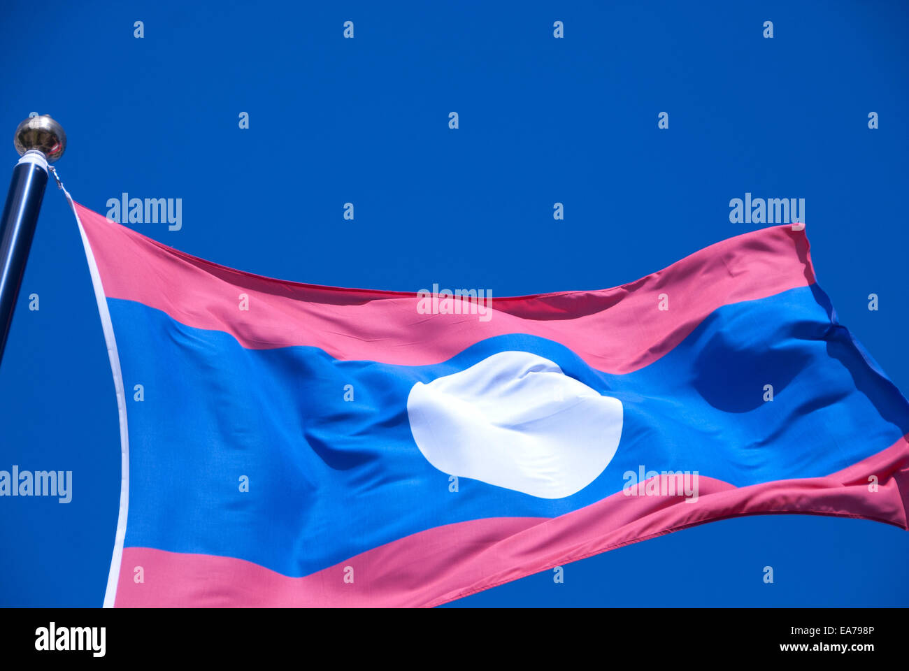 Laos national flag hi-res stock photography and images - Alamy