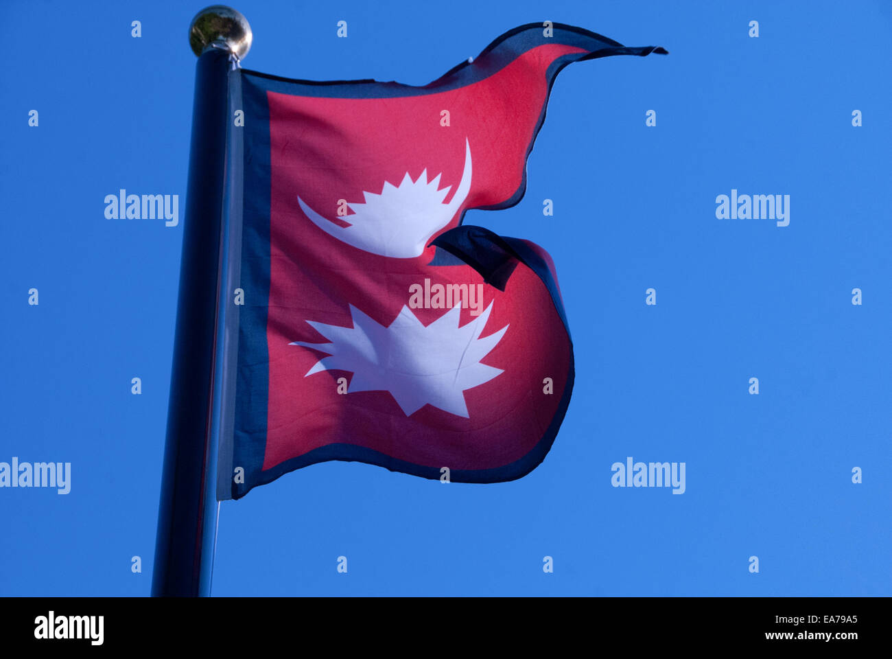 Nepal flag hi-res stock photography and images - Alamy