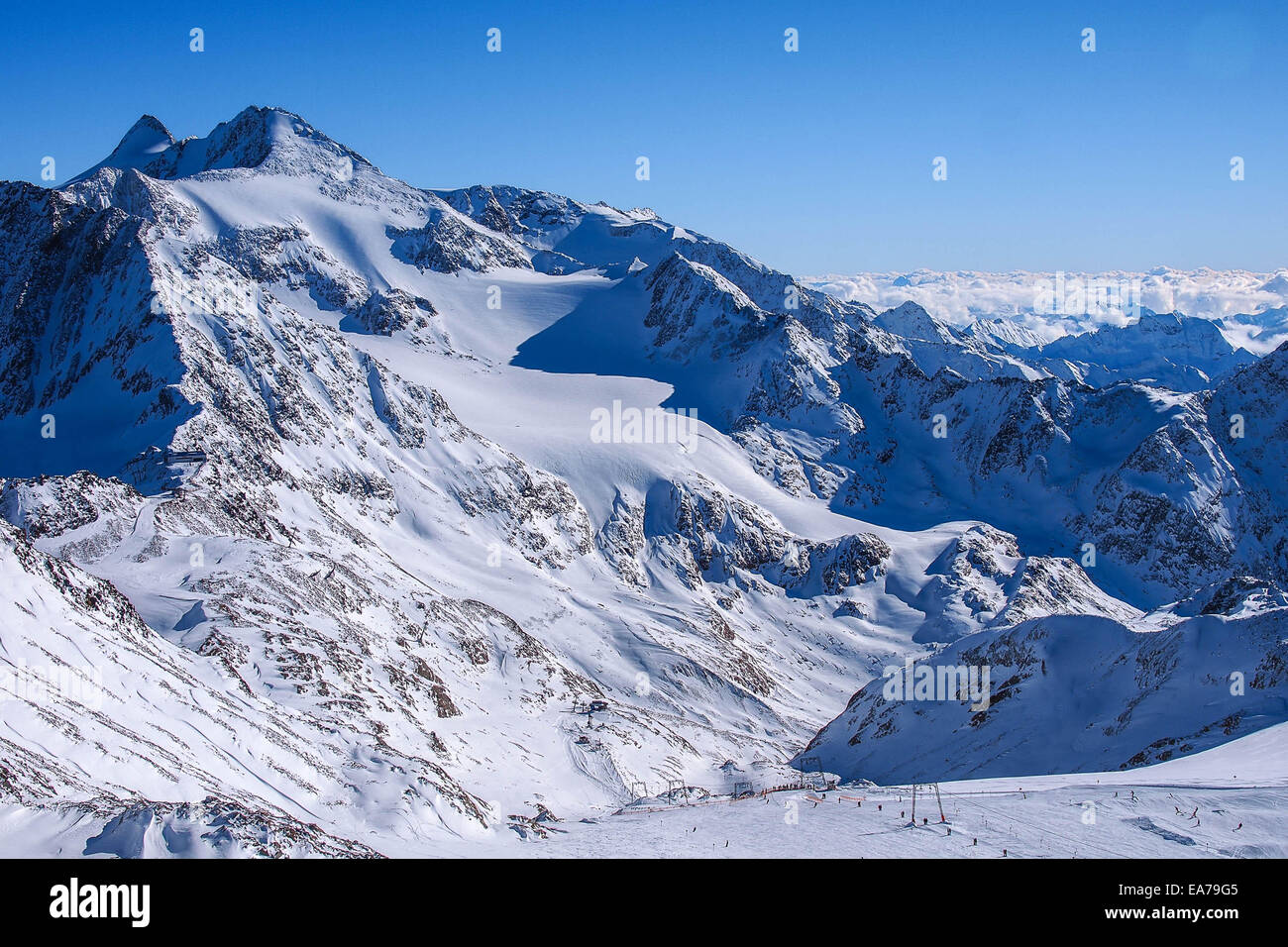 Stubai glacier austrian alps hi-res stock photography and images - Alamy