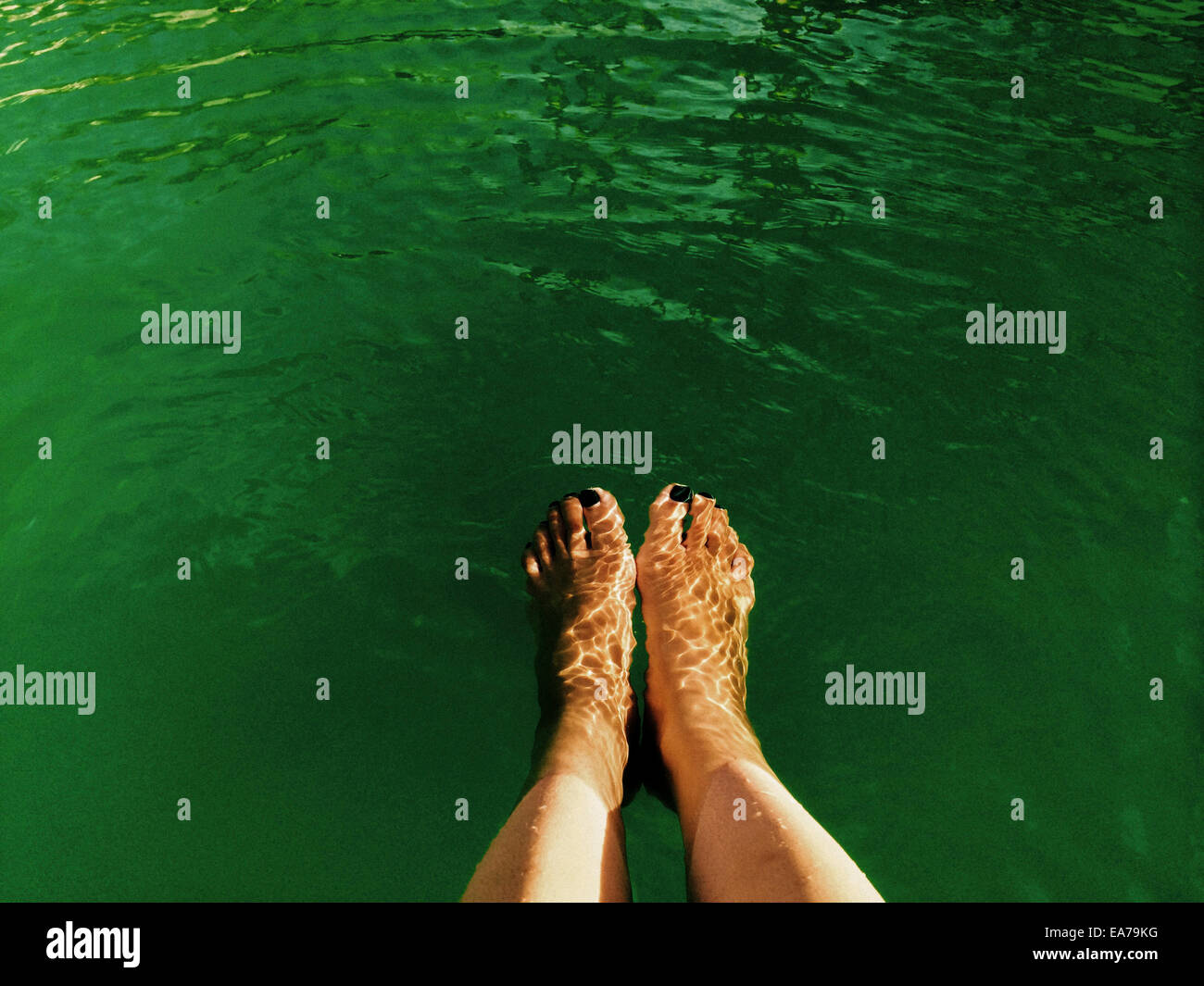 Legs immersed hi-res stock photography and images - Alamy