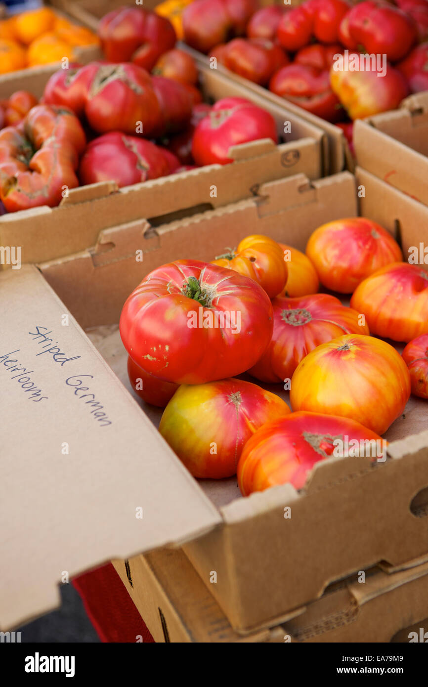 Boxes of fresh tomatoes Stock Photo - Alamy