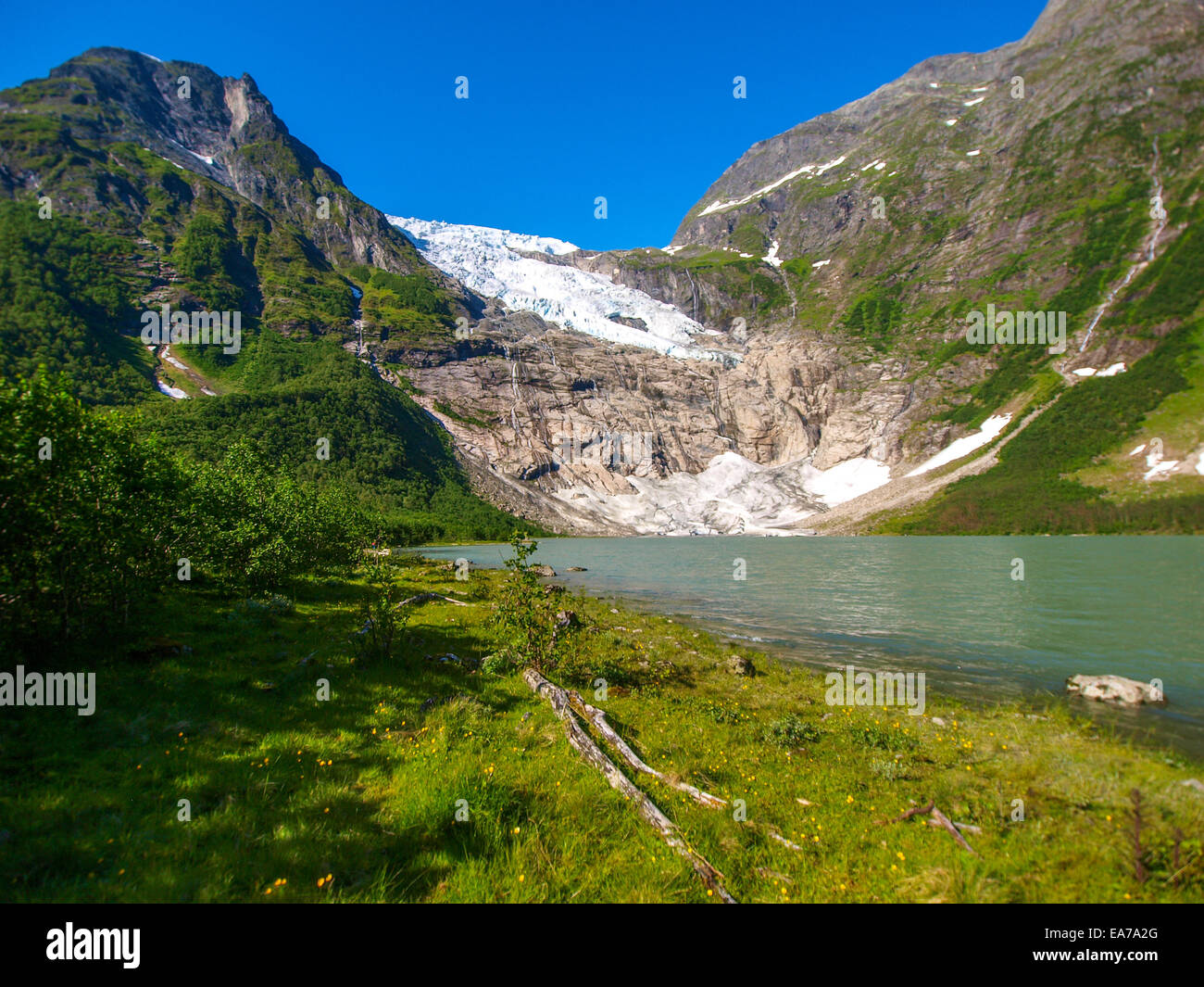 Boyabreen Glacier in Norway Stock Photo - Alamy