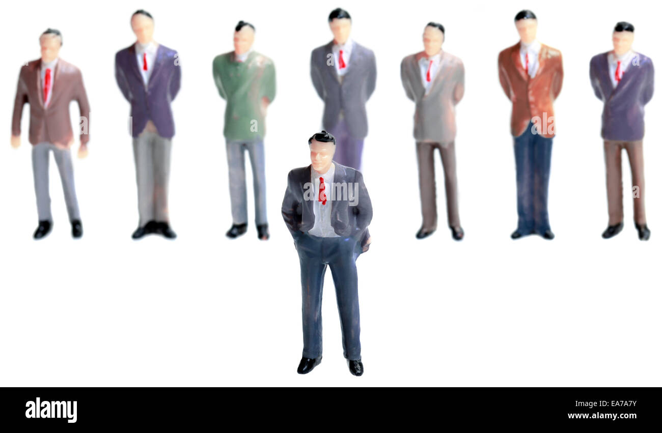 Leadership Figurine Concept Isolated on White Background Stock Photo ...