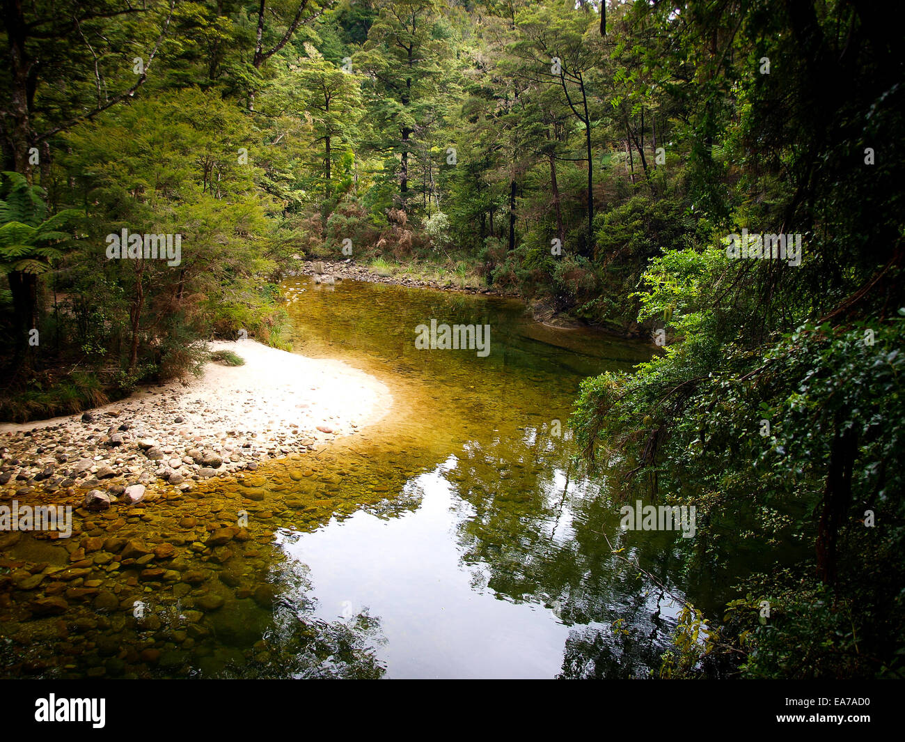 small river in New Zealand Stock Photo - Alamy