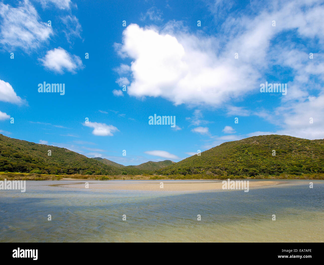 Beautiful Sandy Bay beach in New Zealand. Incredible orange sand and ...