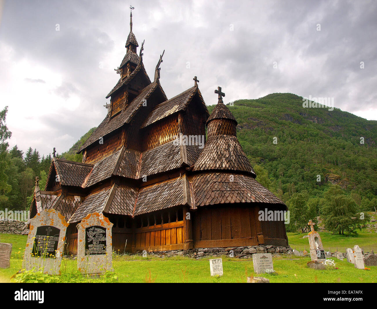 Borgund Stavkirke, Norway Stock Photo - Alamy