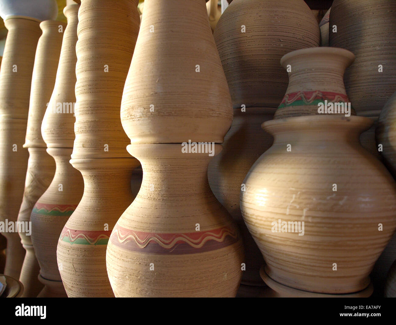 Sun drying clay pots hi-res stock photography and images - Alamy