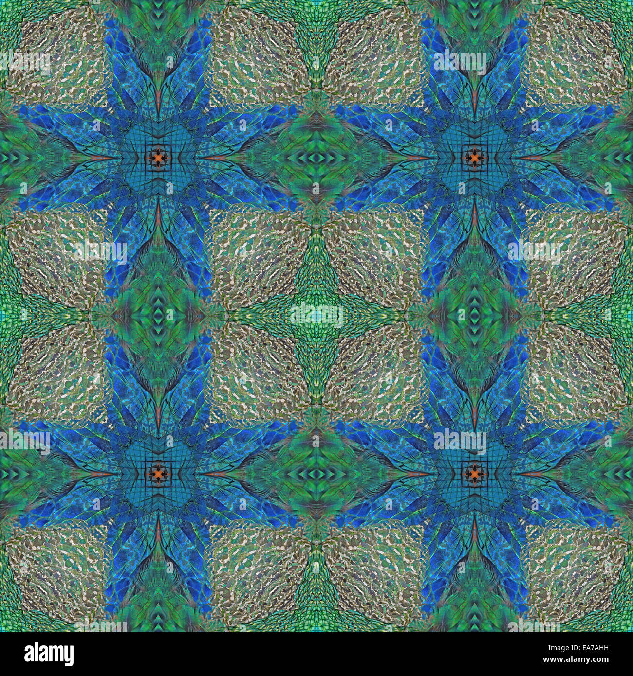 Background pattern made from Green Peafowl feather Stock Photo - Alamy