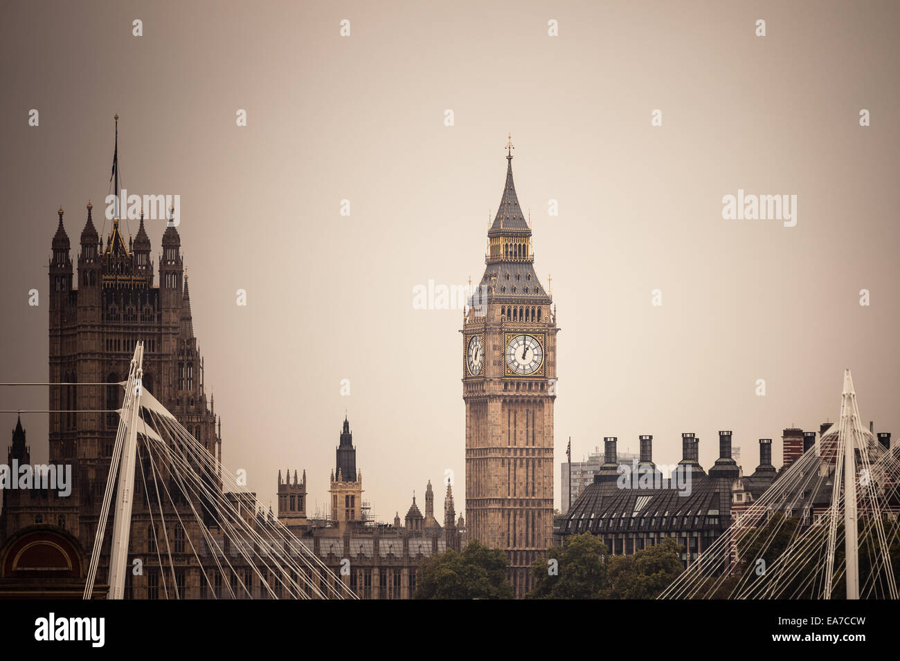Clock tower Big Ben Palace of Westminster, London England UK Stock ...