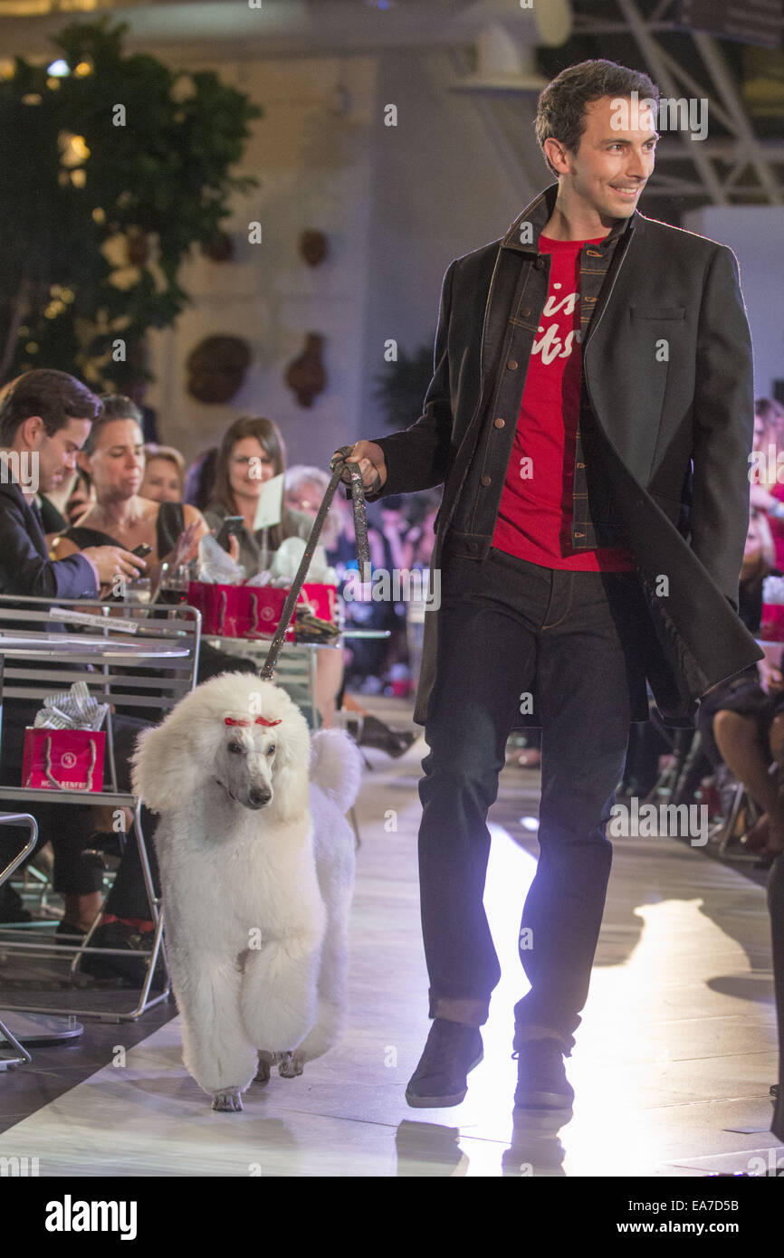 Calgary, Alberta, Canada. 7th Nov, 2014. A male model showing off a ...