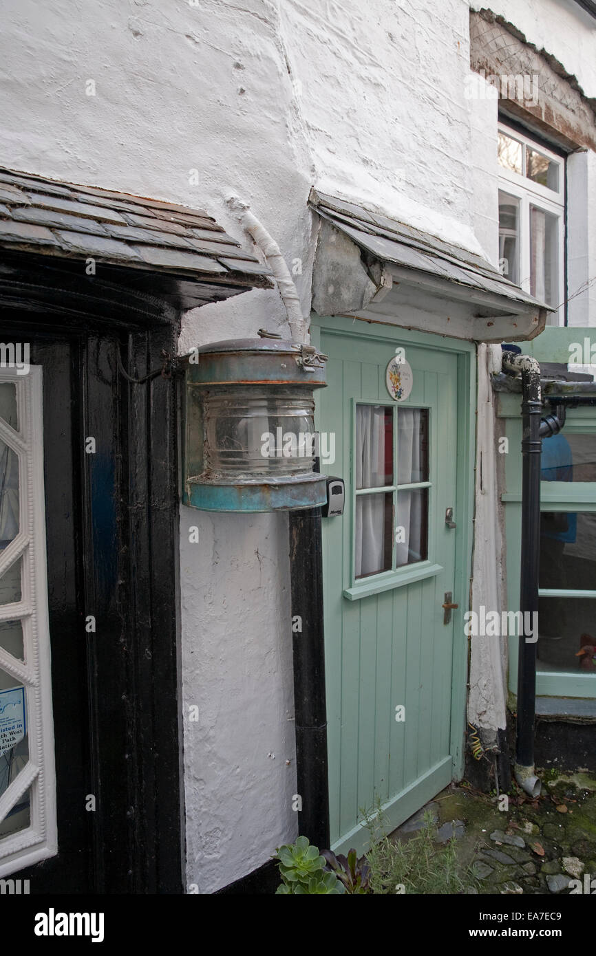 A small doorway in an old cottage in Polperro Cornwall Stock Photo - Alamy