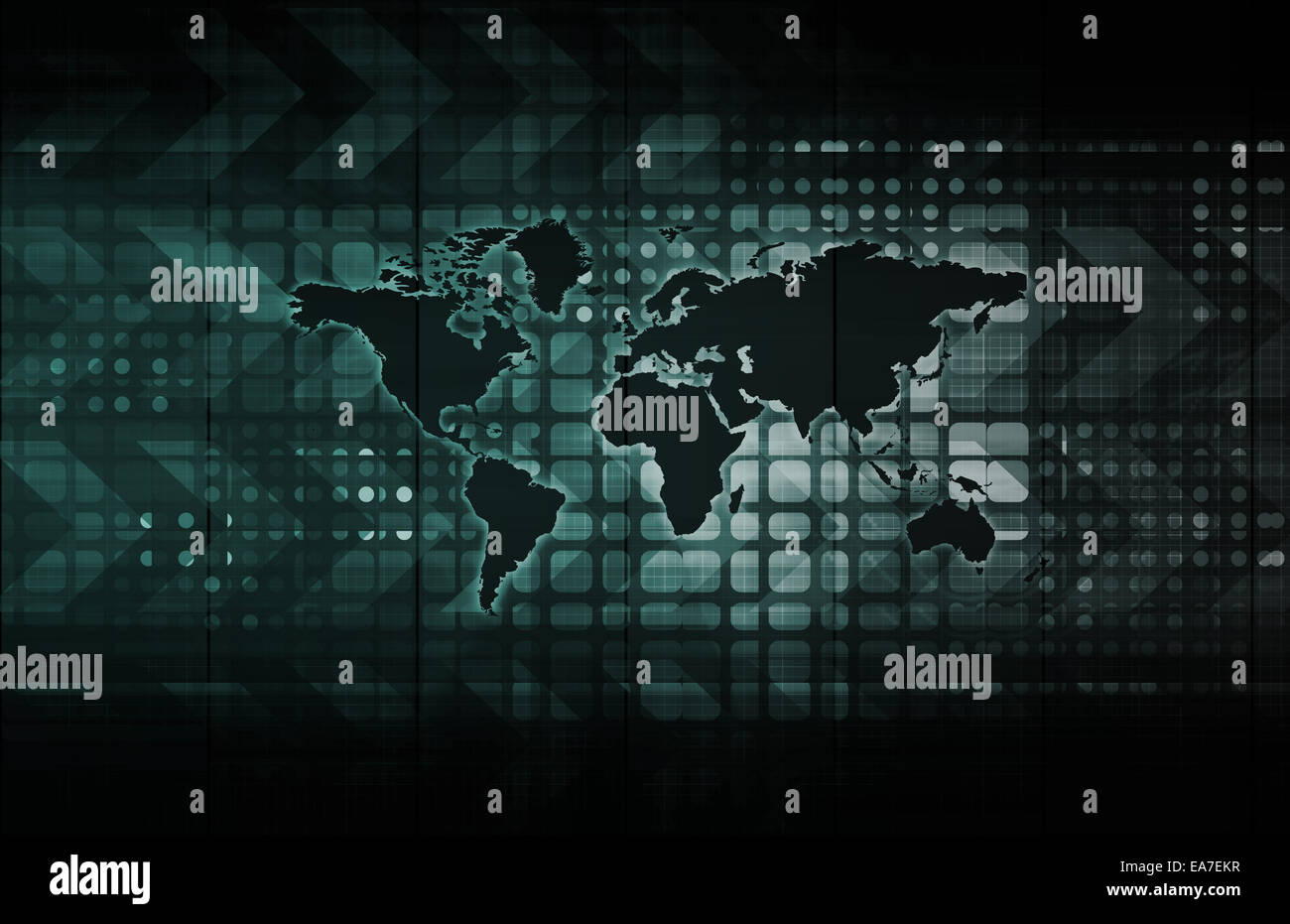 Business Technology in the Social Media Space Stock Photo - Alamy