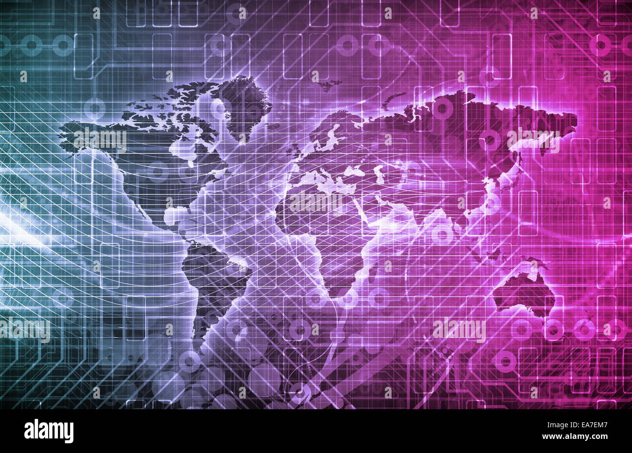 Digital Network as a Business Requirement Art Stock Photo - Alamy