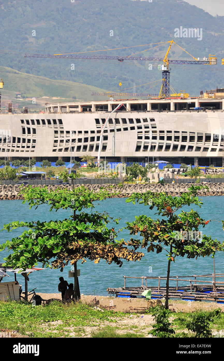 Construction of SM Seaside City Mall Cebu City Philippines Stock Photo ...