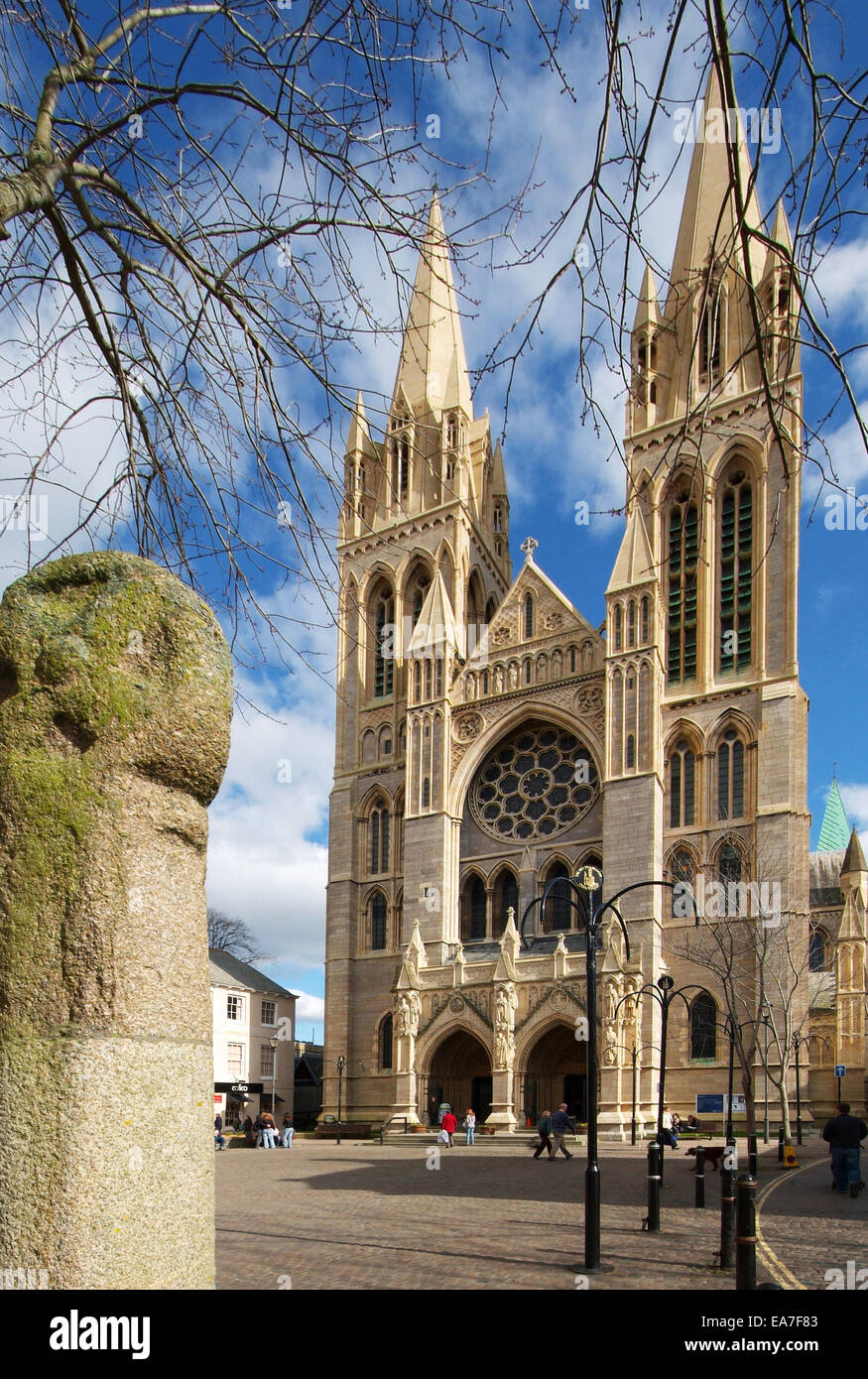 Cathedral Square Truro Cornwall England Stock Photo - Alamy