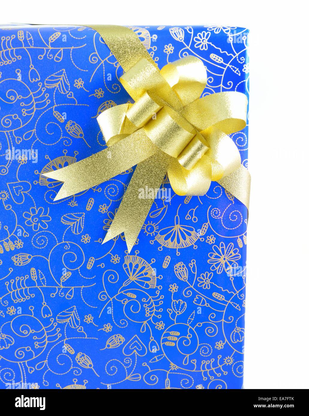 Blue gift box hi-res stock photography and images - Alamy