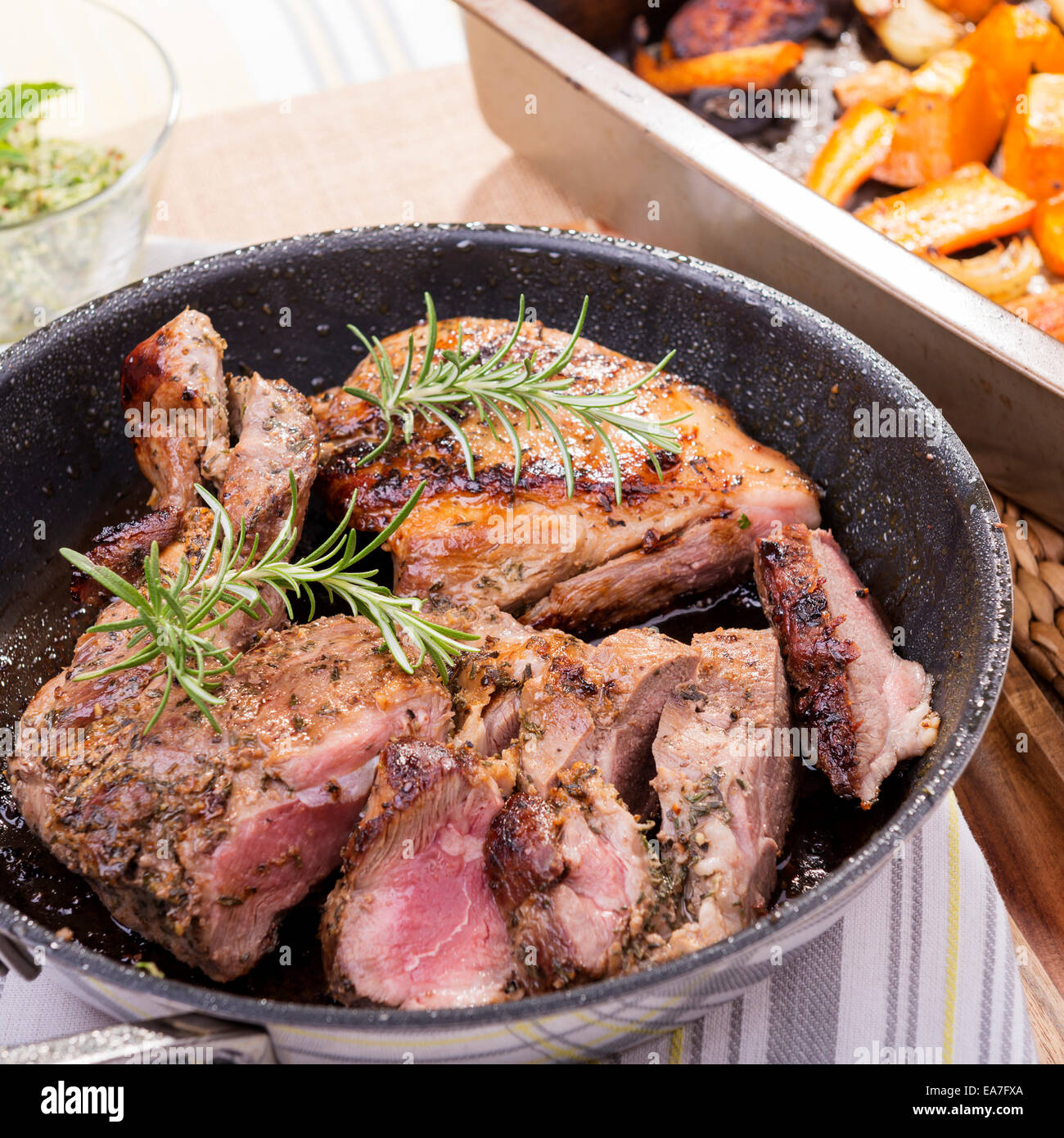 Roast lamb recipe hi-res stock photography and images - Alamy