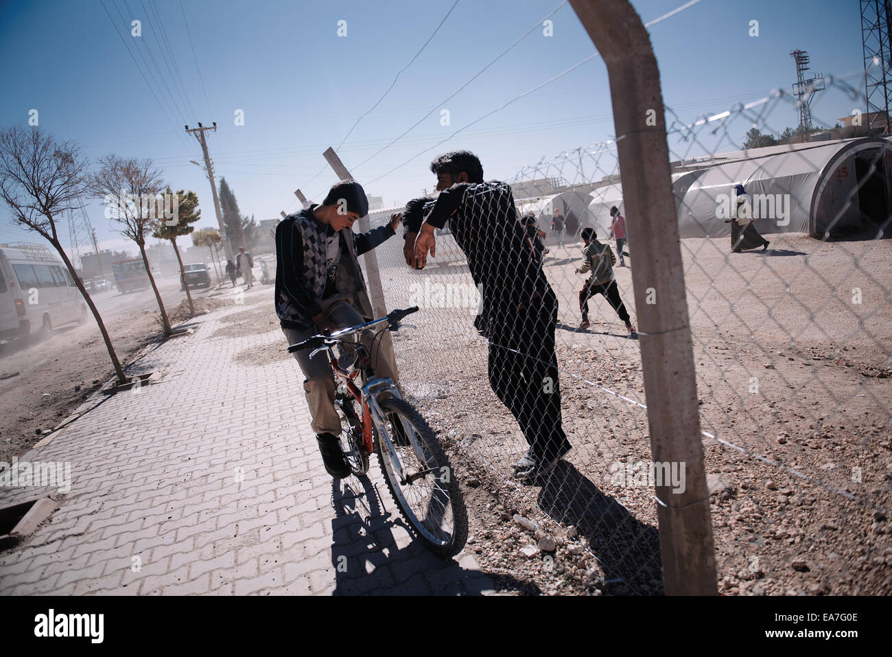 Football migrants syria syrian hi-res stock photography and images - Alamy