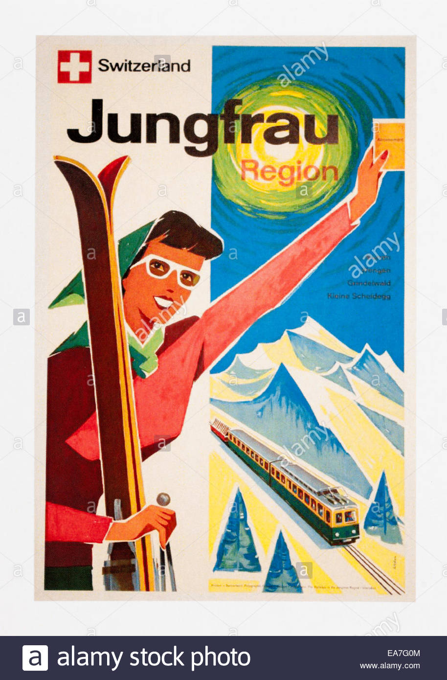 Switzerland Tourism Poster High Resolution Stock Photography and Images ...
