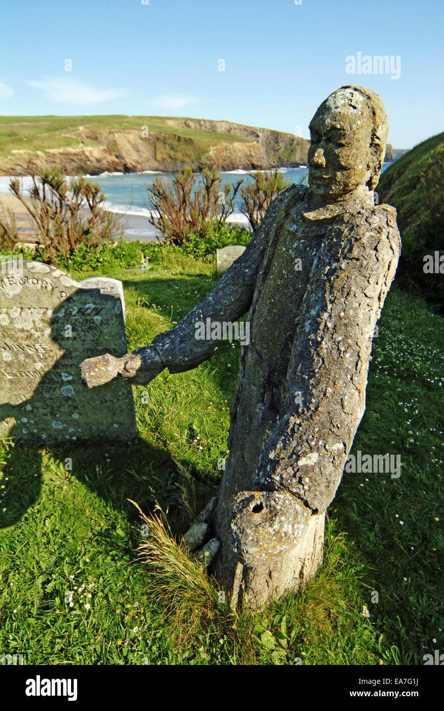 15th century Church of St Winwaloe Gunwalloe Church Cove Helston The ...
