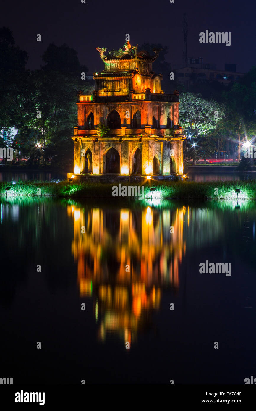 Turtle Tower in Hanoi, Vietnam Stock Photo - Alamy