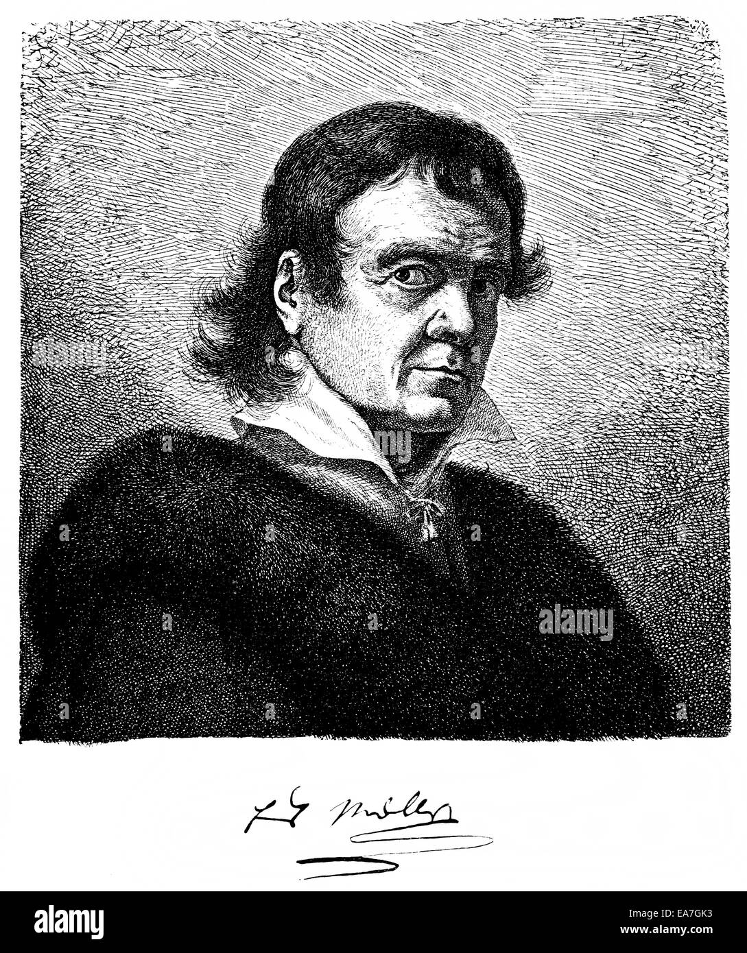 Copperplate portrait hi-res stock photography and images - Alamy