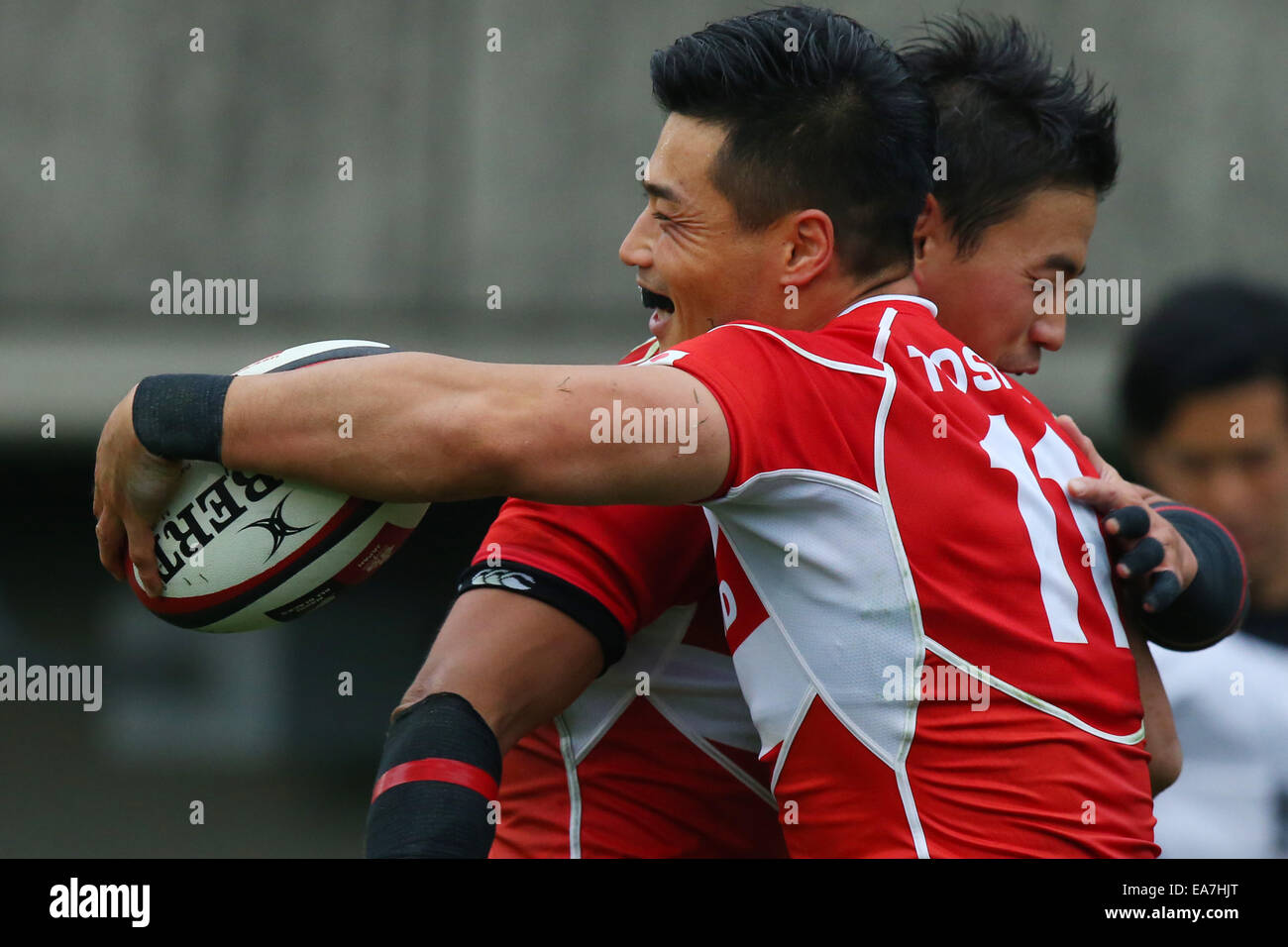 Chichibunomiya Rugby Stadium, Tokyo, Japan. 8th Nov, 2014. Akihito ...