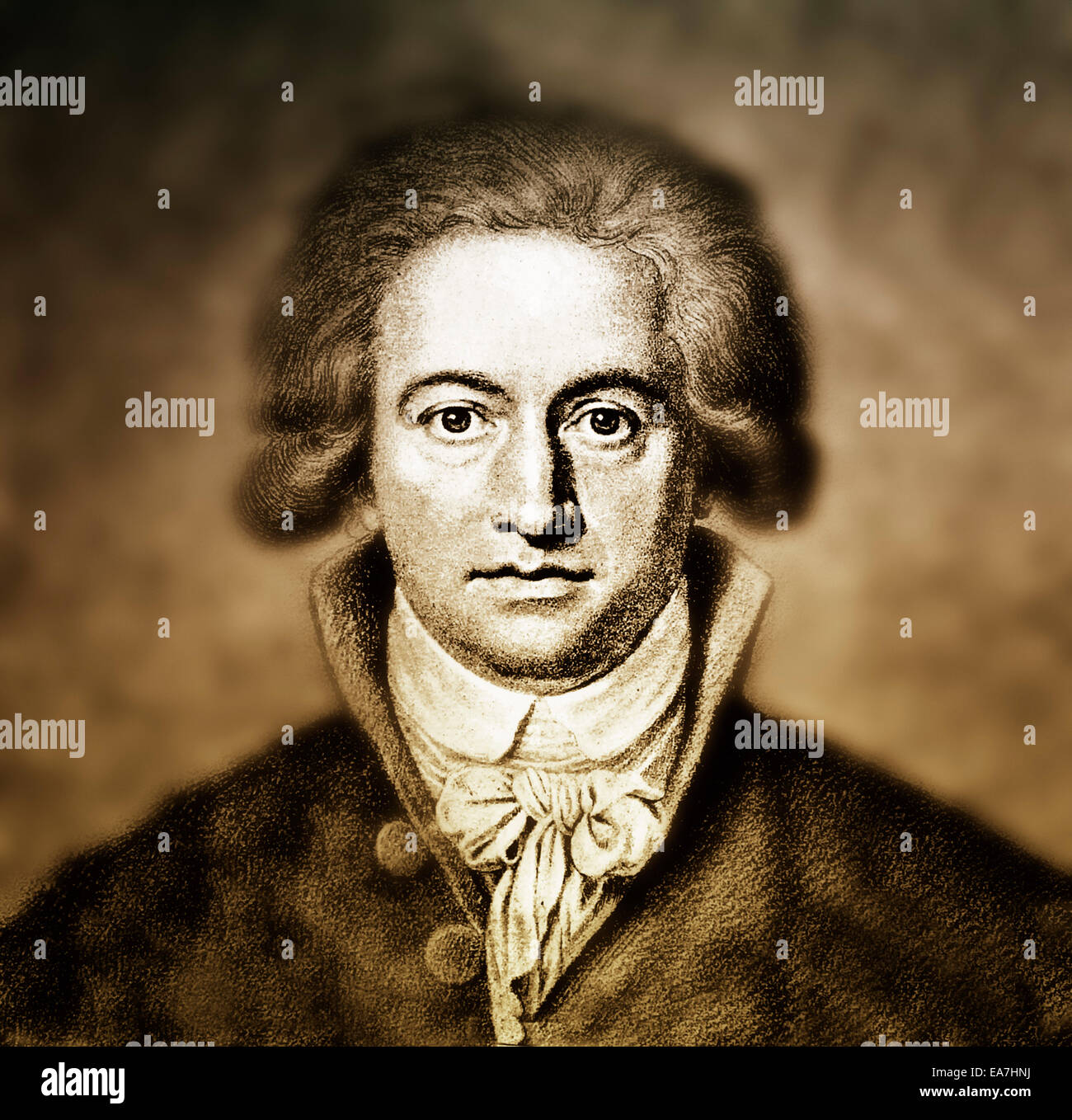 Portrait of Johann Wolfgang von Goethe, 1749 - 1832, a German poet ...