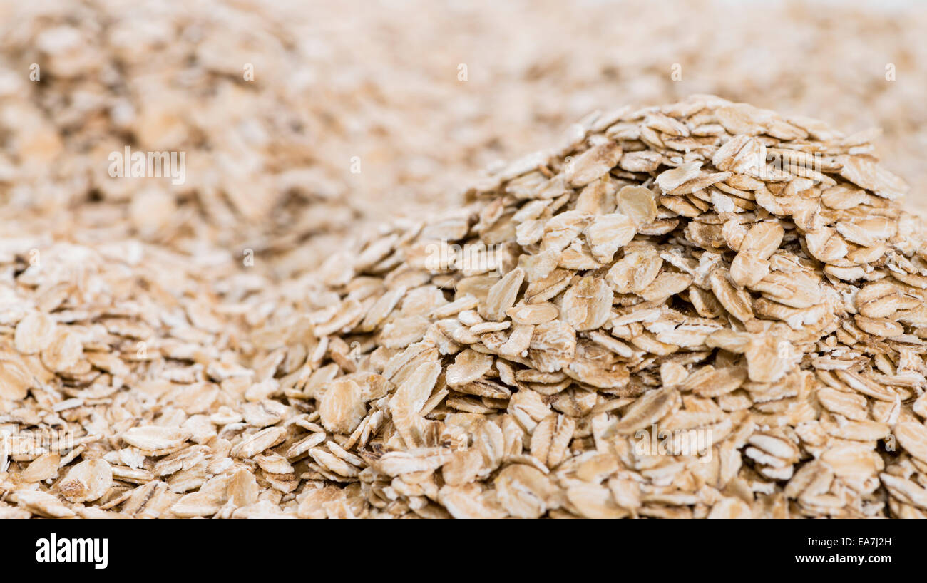 Oatmeal close-up shot for use as background image or as texture Stock ...