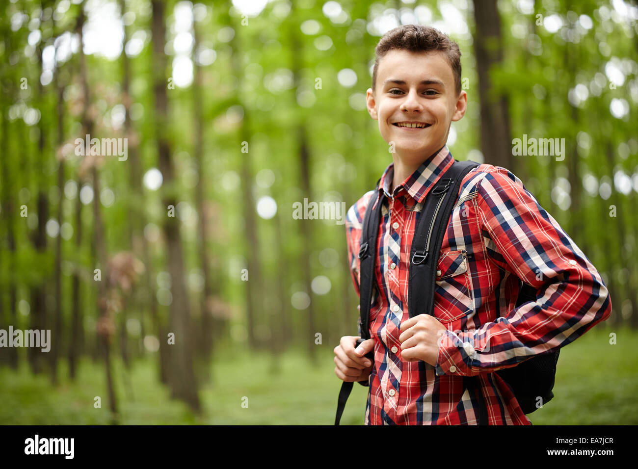 Boy school bag hi-res stock photography and images - Alamy