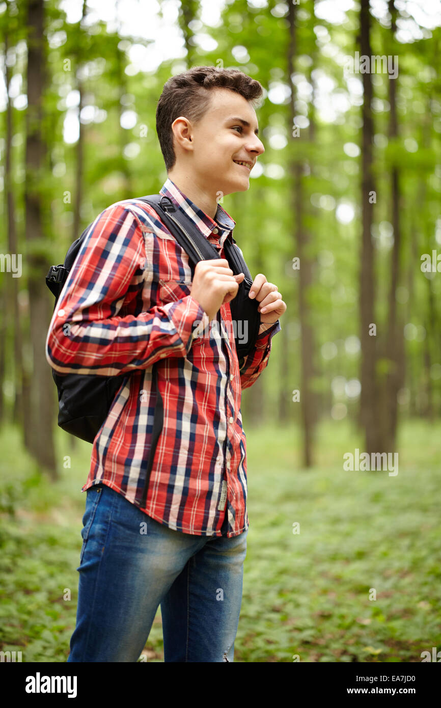 Boy school bag hi-res stock photography and images - Alamy
