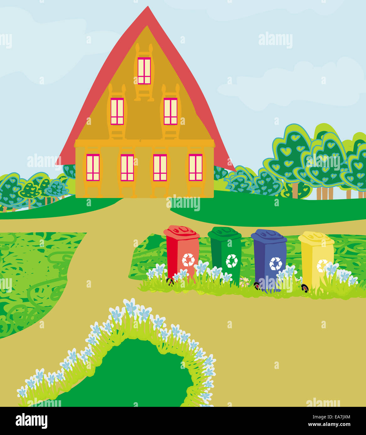 segregation of garbage Stock Photo - Alamy