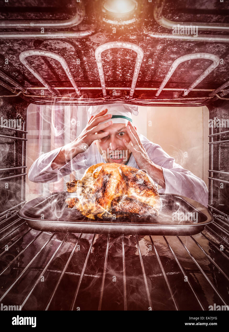 Funny man eating chicken hi-res stock photography and images - Alamy