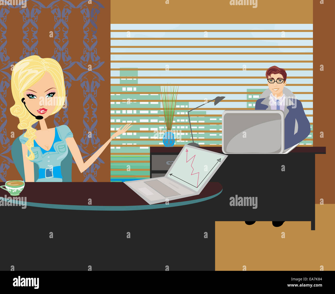 Formally dressed people in office Stock Photo - Alamy