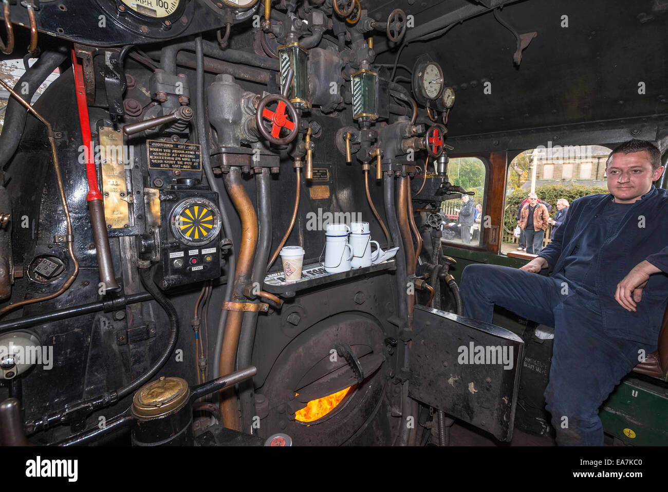 Footplate steam locomotive hi-res stock photography and images - Alamy