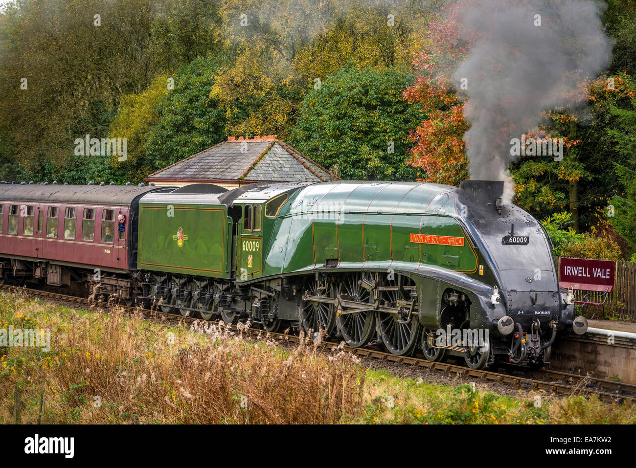The A4 Pacific Dominion of South Africa at Irwell Vale halt. The East ...