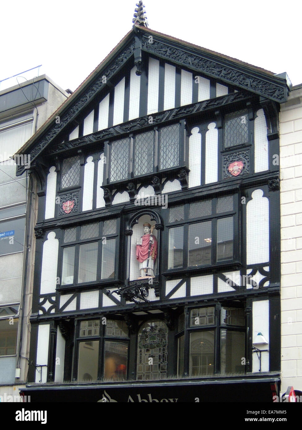 Exeter Town Centre Half Timbered Buildings Devon South West England UK ...
