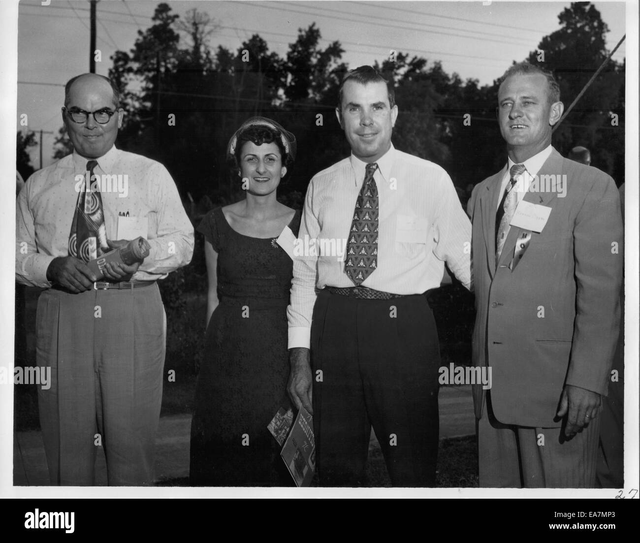 This photograph captures the guests at the 50th anniversary celebration ...