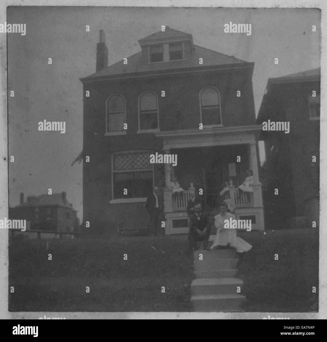 This historical photograph captures James Baldwin with his family ...