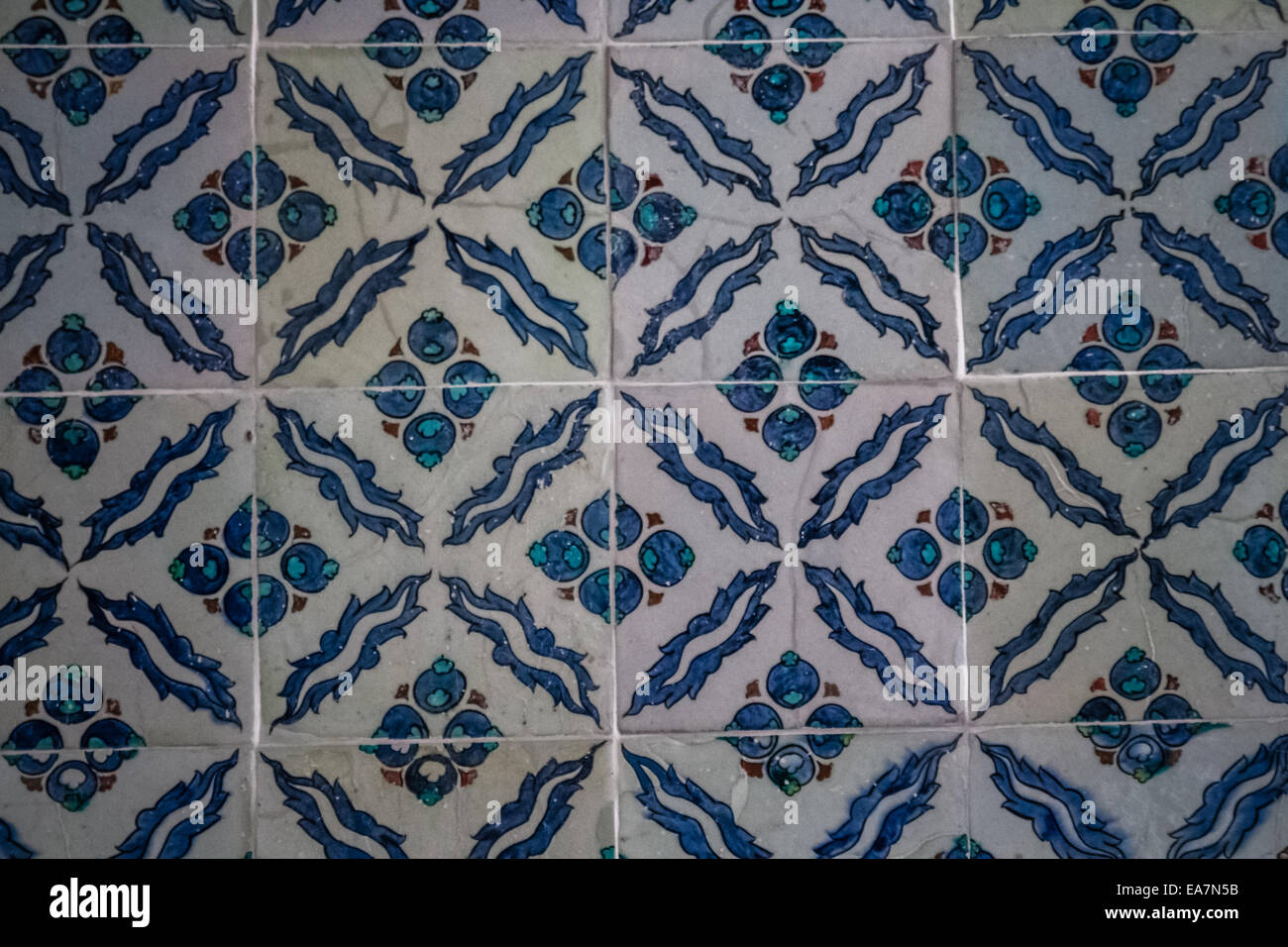 Authentic Ottoman, Turkish historic wall tile fromTopkapi Palace in ...