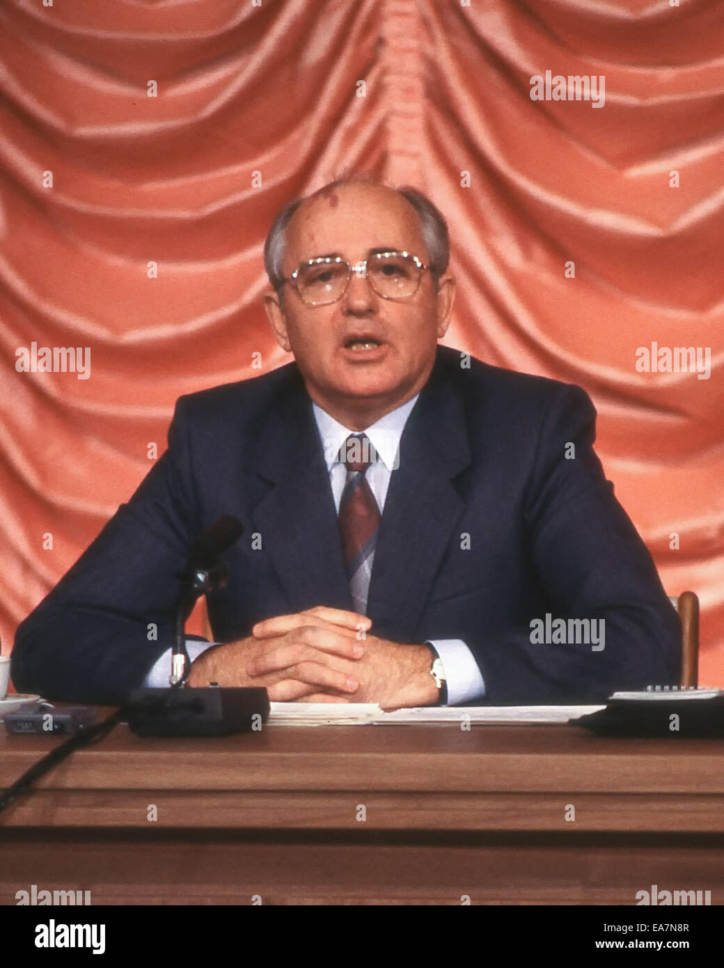 Moscow, Russia. 1st Aug, 1991. MIKHAIL GORBACHEV, General Secretary of ...