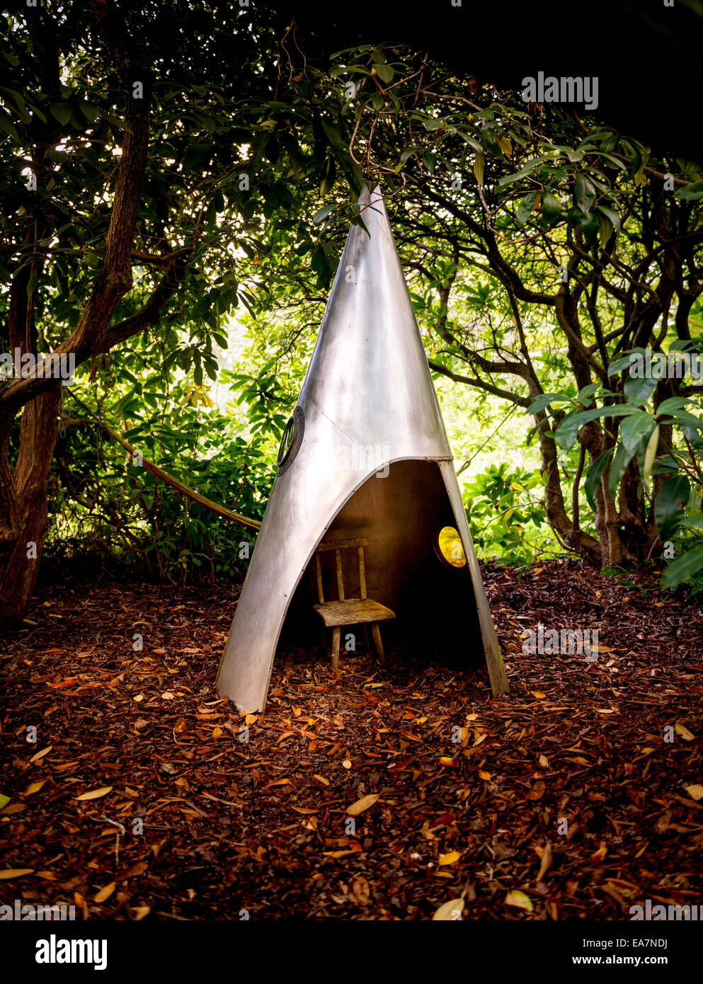 The garden of composer Ned Bigham at his West Sussex home - Bignor Park ...